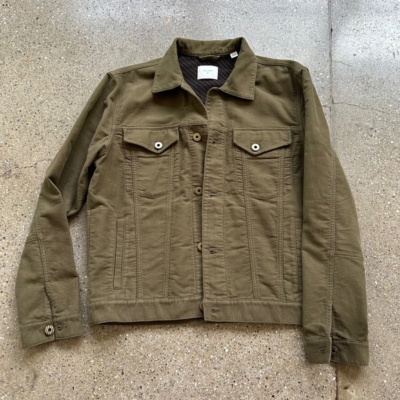 Billy Reid | Jackets & Coats | Billy Reid Moleskine Trucker Jacket Moss ...